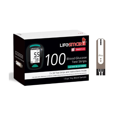 Lifesmart Glucose Strips | Box 100 Test Strips